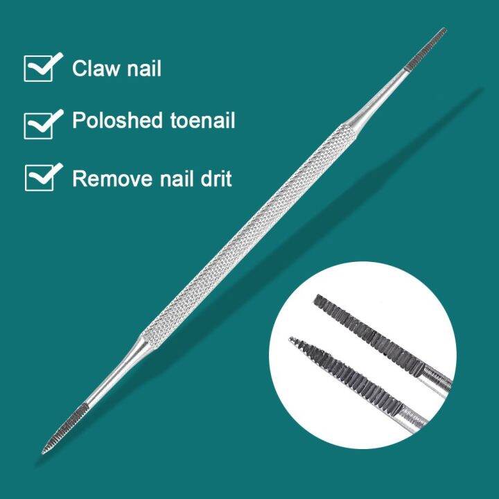 GUORE Stainless Steel Satin Edge Remove Nail Dirt Ingrown Toenail ...