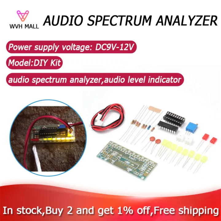 LM3915 Audio Level Indicator Diy Kit 10 Led Sound Audio Spectrum ...