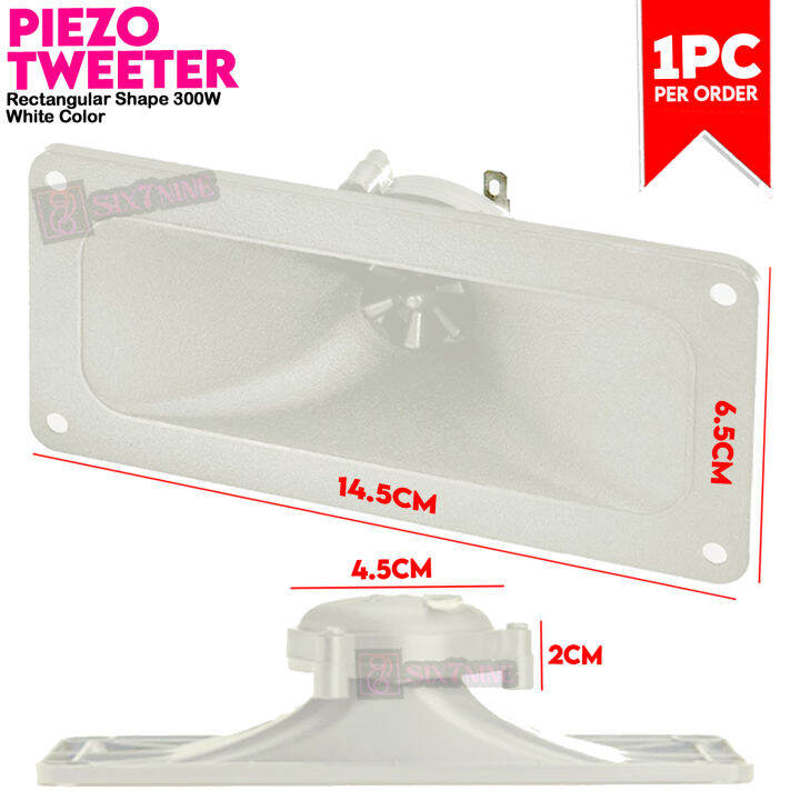 NEW!!! 300W Piezo Tweeter Rectangular Shape WHITE Heavy Duty | Lazada PH