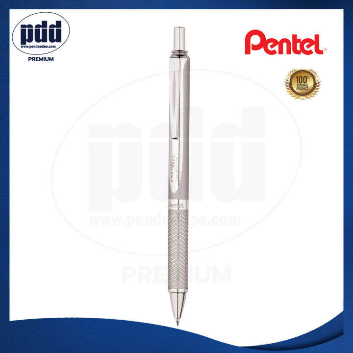ปากกสลักชื่อฟรี Pentel ปากกาโรลเลอร์หมึกเจล Energel BL407 ด้ามอัลลอยด์ ...