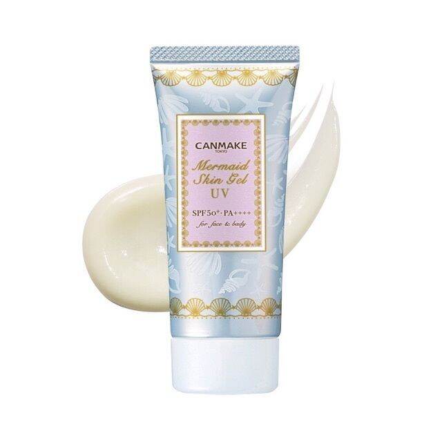 สลากไทย Canmake Mermaid Skin Gel UV SPF50/PA++++ 40g #01 แคนเมค กันแดดเนื้อเจล | Lazada.co.th