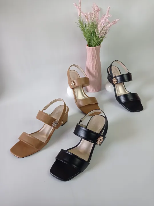 ROSSE heels 5 cm H01 Sepatu sendal hak tahu 5cm tapak rubber tapak tahu ...