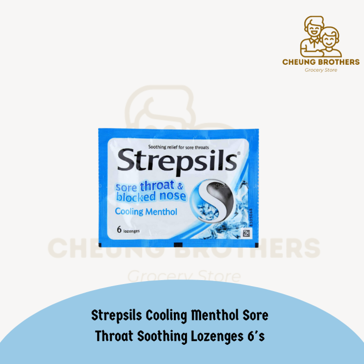 Strepsils Cooling Menthol Sore Throat Soothing Lozenges 6's | Lazada