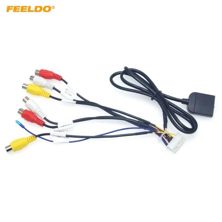 FEELDO 20-pin Extended Interface RCA AUX-IN/OUT Cable With SIM Slot For ...