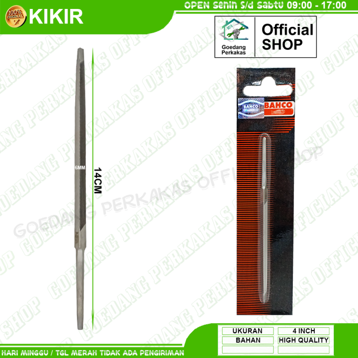 Kikir Bahco Segitiga Slim Taper Slim Files 4 Inch Kikir Gergaji ...
