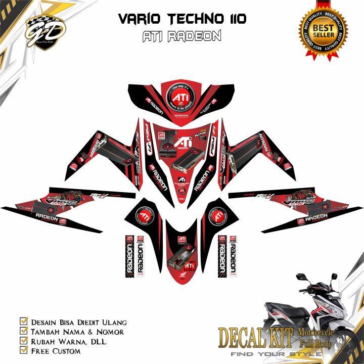 Decal Vario Techno 110 Full Body Stiker Vario Techno 110 Full Body ATI ...