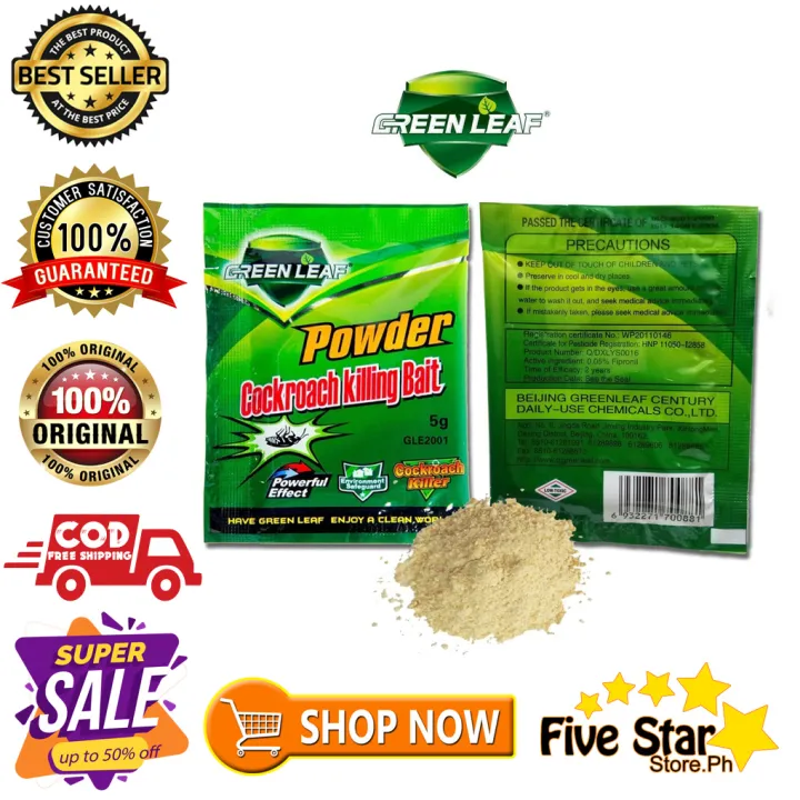 Green Leaf Powder Cockroach Killing Bait (50 pieces) -- pests, insect ...