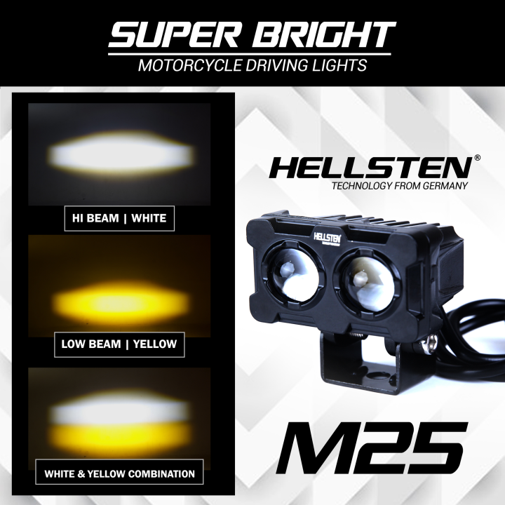 Auxiliary Motorcycle Lights | LED Lights | Hellsten M25 | Lazada PH