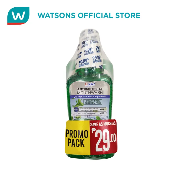 DERMAID C - Relief Antibacterial Mouthwash Promo Pack - Fresh ...