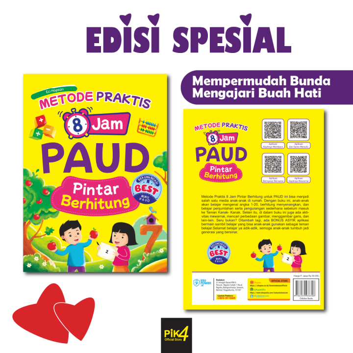 Buku anak Metode Praktis 8 Jam PAUD Pintar Berhitung pra tk | Lazada ...