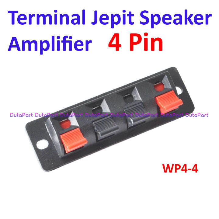 20 Pcs Terminal Jepit 4 Pin Speaker Amplifier Kabel Power Box 4P 4Pin ...