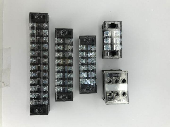 TERMINAL BLOCK with COVER, BLACK, AMPERE 15A/ 20A/ 35A, 600V, POLE 3P, 4P, 6P, 8P, 10P, 12P ...