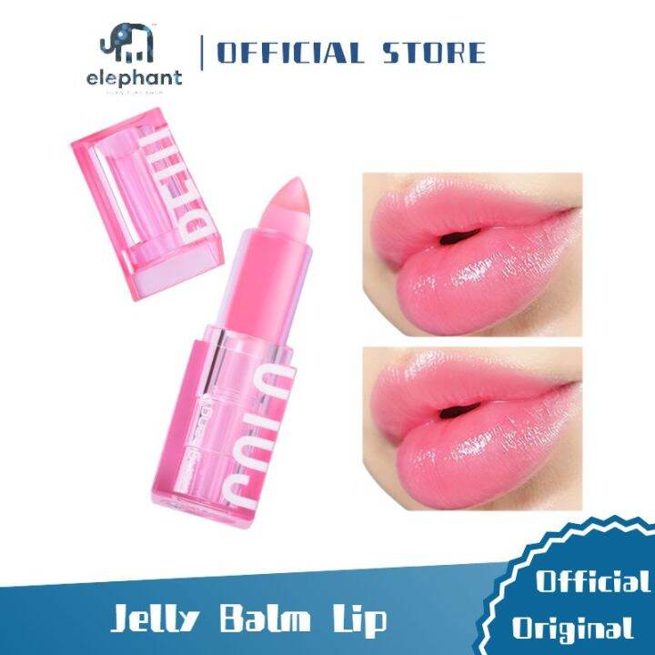 Elephant.Cool Girl Jelly color changing lipstick hydrating Lip Balm Lip ...