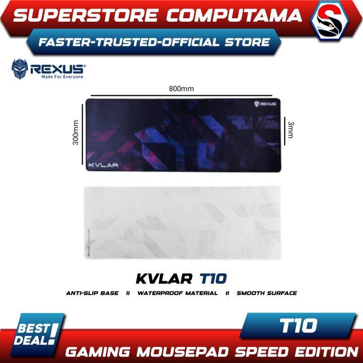 Rexus Kvlar T10 Gaming Mousepad XL Edition - Speed Surface | Lazada ...