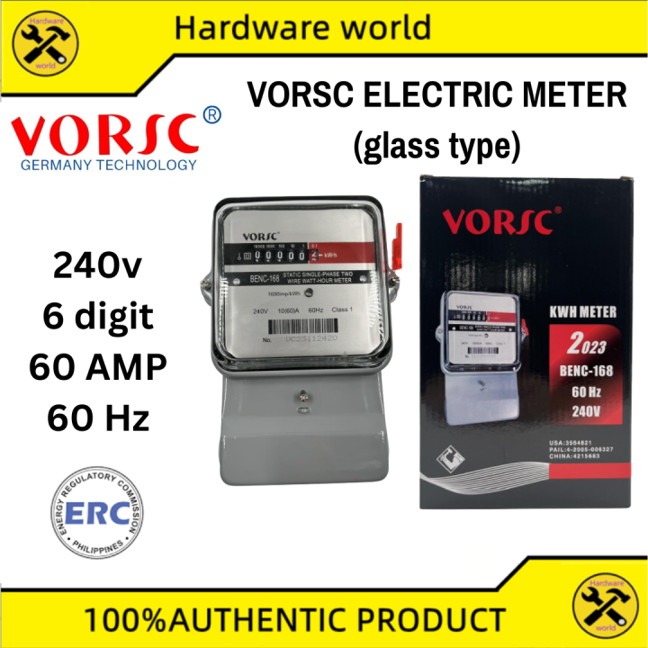 VORSC BENC-168 ELECTRIC METER (GLASS TYPE) | Lazada PH