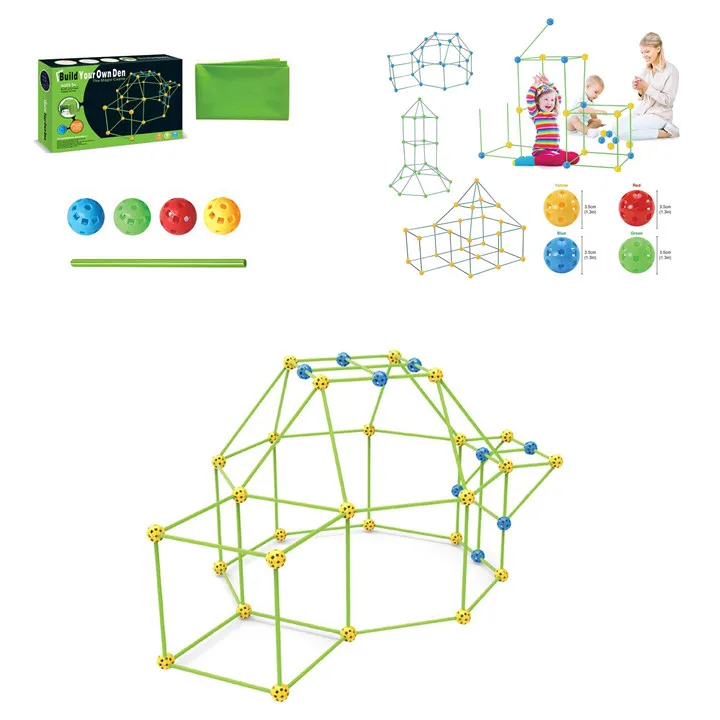 Crazy Sale Magic Forts House Kids Fort Building Kit DIY Children Forts ...