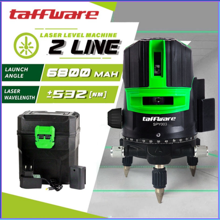 PENGIRIMAN CEPAT Taffware Self Leveling Projector Green Laser 2 Line ...