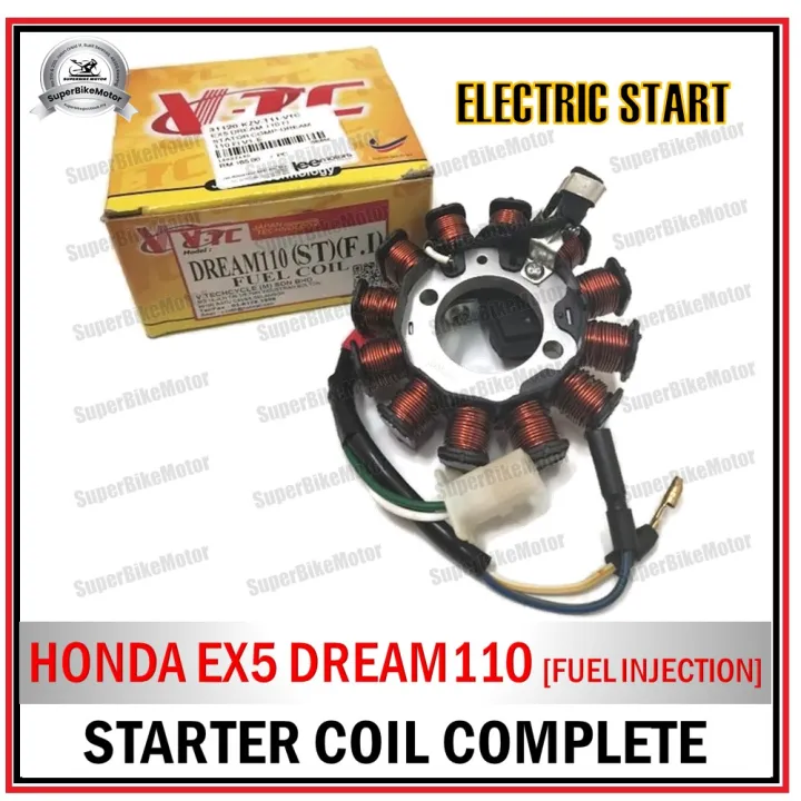 HONDA EX5 DREAM110 FI V1 [ELECTRIC START] - Starter Coil Complete ...