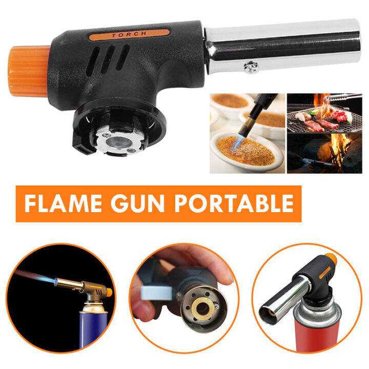 Portable Kepala Tabung Gas Torch Butane Flame Non Inverter BBQ Portable ...