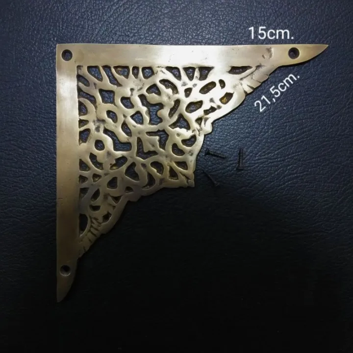 Siku ukir kuningan aksesoris meja pintu pengaman furnitur 21,5cm. x ...