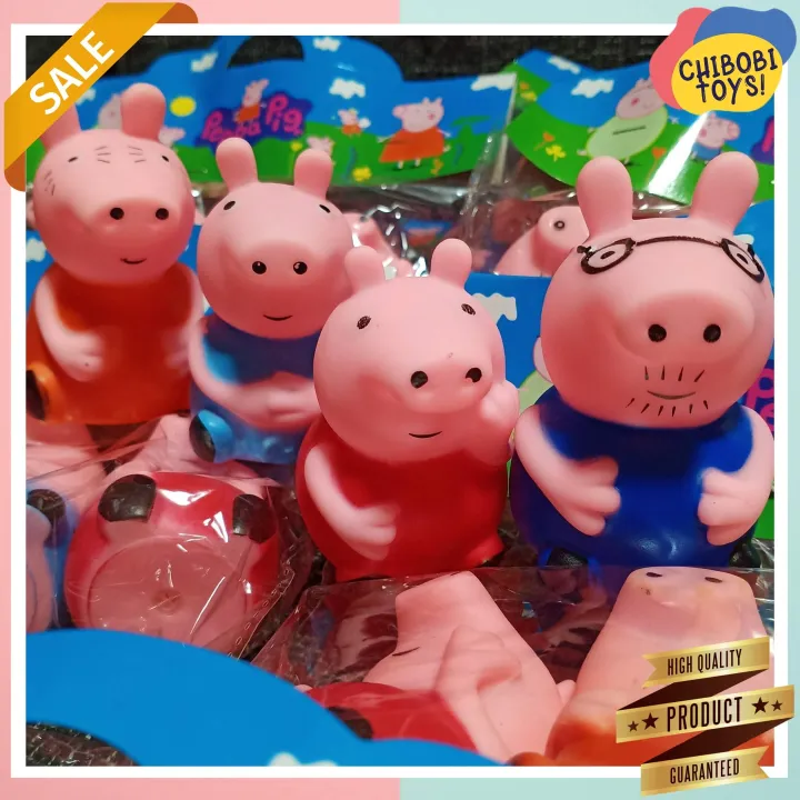 PEPPA PIG FAMILY SQUISHY TOYS MALL PULL OUT HIGH QUALITY TOYS | Lazada PH