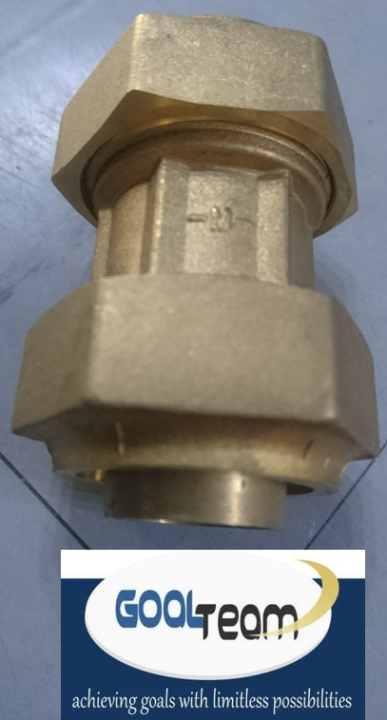 Brass Union Coupling ISO (PE) 1in (25mm) - Compression Brass Coupling ...