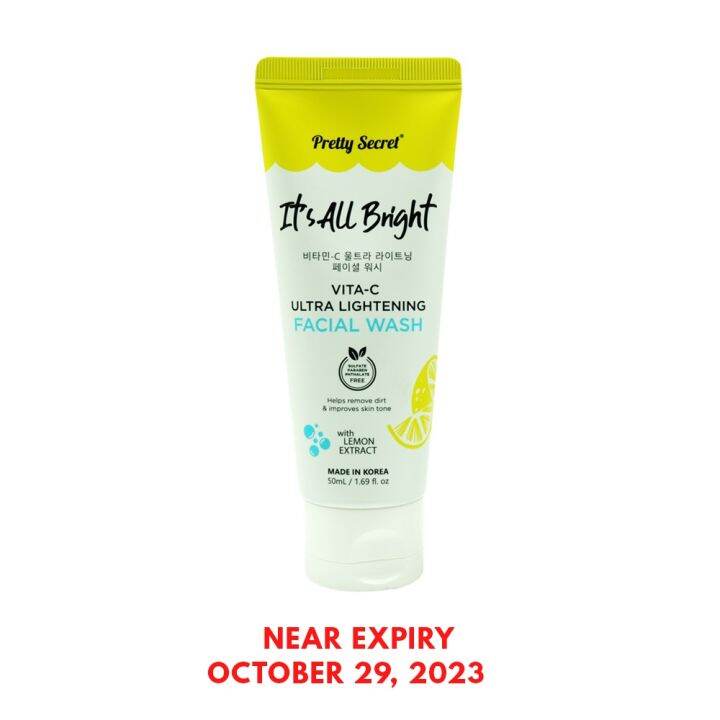 Pretty Secret Vita-C Ultra Lightening Aqua Facial Wash 50ml | Lazada PH