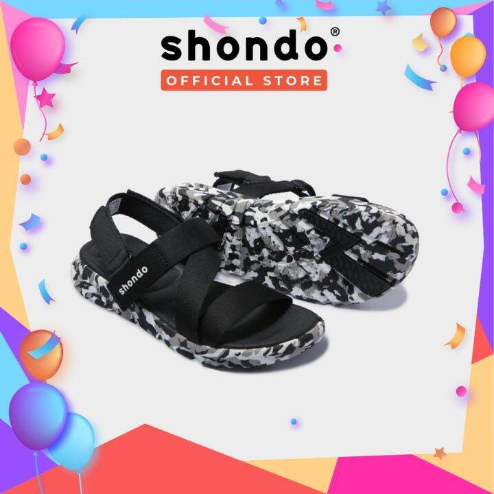 [HCM] Giày Dép Sandals SHONDO F6 Sport Đen Đế Lính - Giày Đẹp Đi Học ...