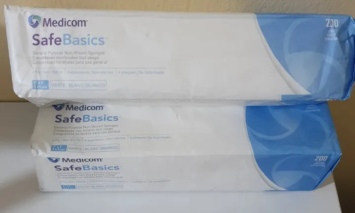 Gauze Medicom Safe Basics Non-Woven Sponges 200units/pack | Lazada PH