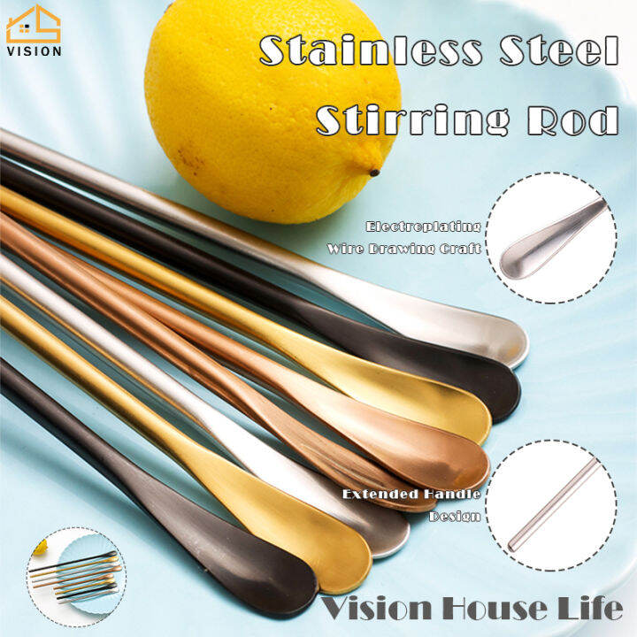 Vision 304 Stainless Steel Stirring Spoon Long Handle Stirring Stick ...