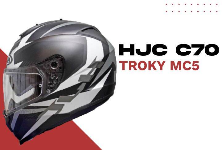 HJC C70 TROKY MC5 DUAL VISOR | Lazada PH