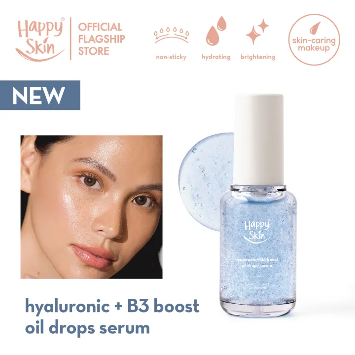 Happy Skin Hyaluronic + B3 Boost Oil Drops Serum | Lazada PH