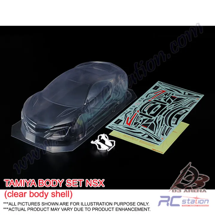 Tamiya Body Shell #51586 - Tamiya RC BODY SET NSX [51586] | Lazada
