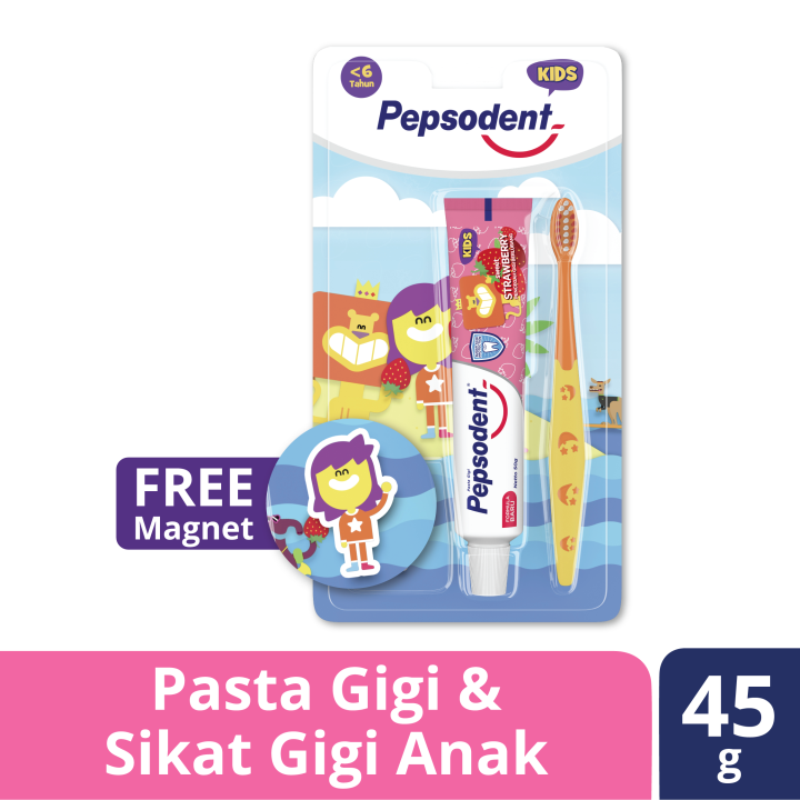 Pepsodent Kids Pasta Gigi dan Sikat Gigi Anak 45G+1PC | Lazada Indonesia