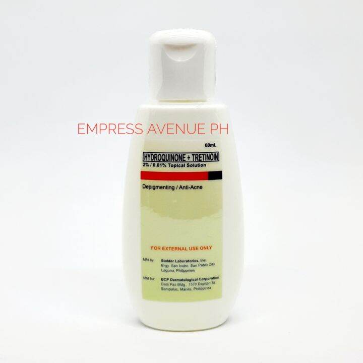 Hydroquinone + Tretinoin Solution 2%/ 0.01% 60ml (Whitening & Anti Acne ...