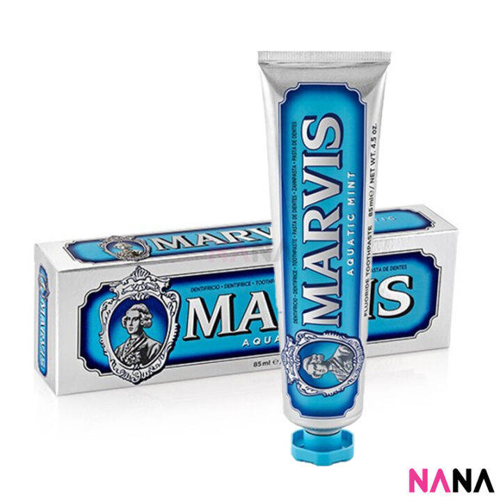 MARVIS Toothpaste Aquatic Mint 85ml (Blue, Anti-Tartar) | Lazada PH