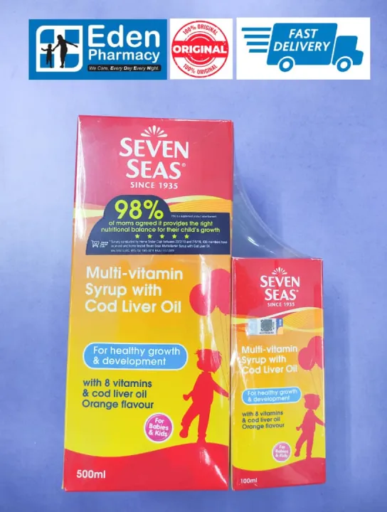 Seven seas sevenseas Kids Multivitamin Multi-vitamin syrup with Cod ...