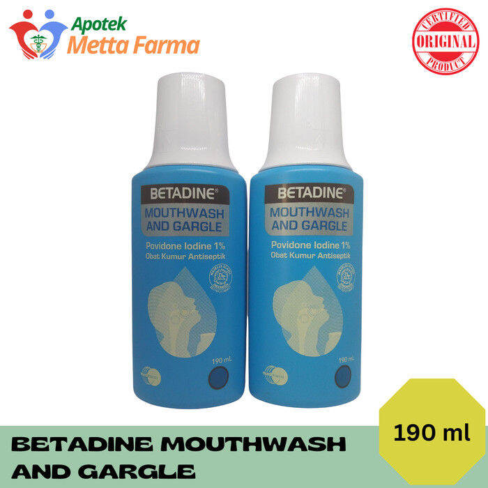 Betadine Mouthwash adn Gargle 190ml / Obat Kumur | Lazada Indonesia