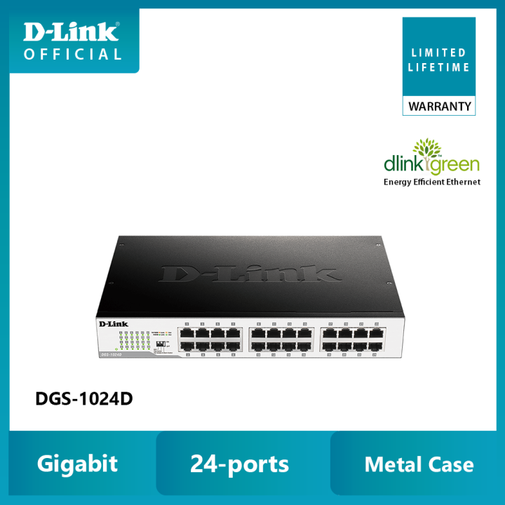 D-Link DGS-1024D (24-Port Gigabit Desktop/Rackmount Switch In Metal ...
