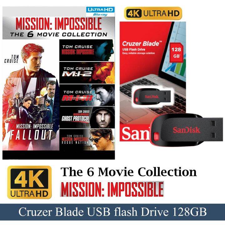 San Disk Cruzer USB Flash 128GB Mission Impossible The 6 Movie Collection | Lazada PH