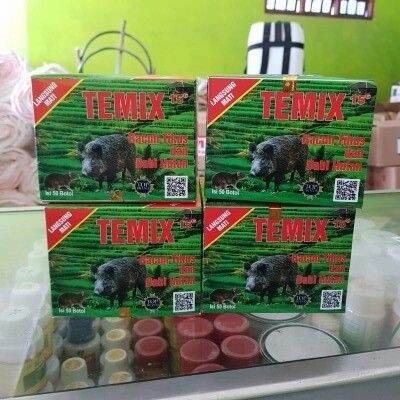 50 pcs temix kemasan botol TEMIX TEMIK RACUN TIKUS DAN BABI HUTAN ampuh ...