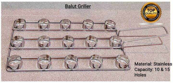 Balut / Balot Griller / Grill Rack Ihawan ng Balut - Stainless - 10 ...
