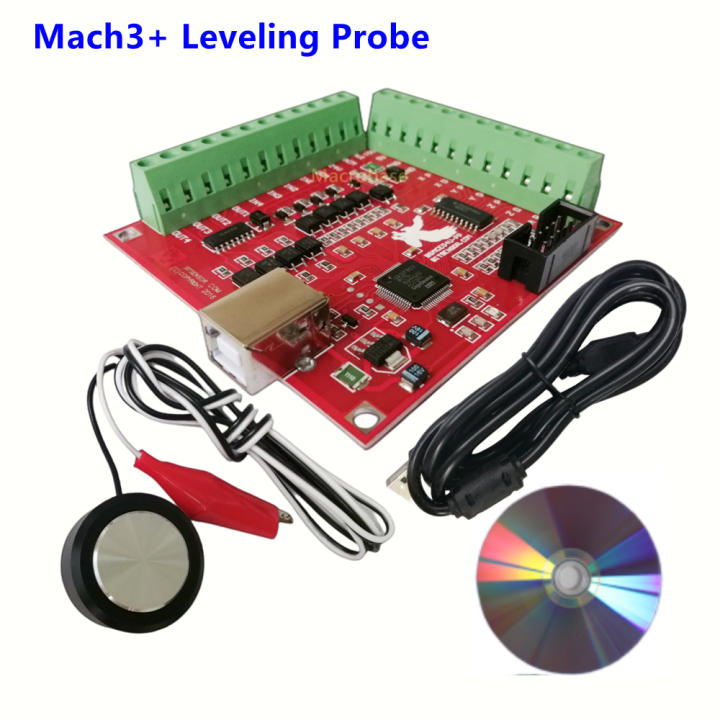 mach3 cnc controller GRBL breakout board 4 axis driver motion plate Z Axis touch probe leveling ...