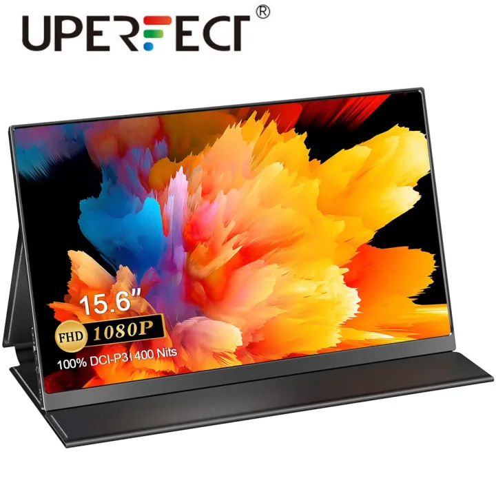 QLED Portable Monitor - 15.6 100% DCI-P3, 99% Adobe RGB, 400 Nits ...