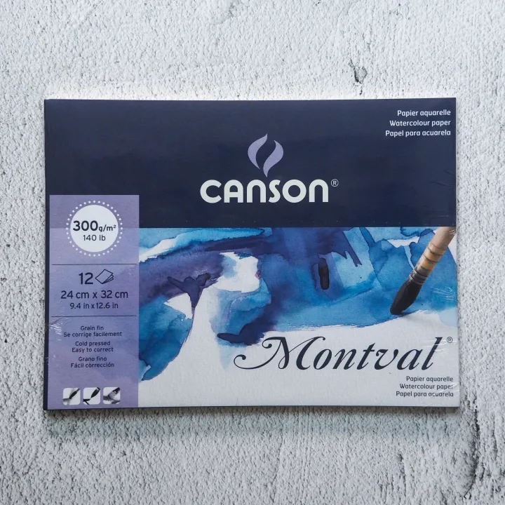 Canson Montval Pad 300g/9.4x12.6/12sh | Lazada PH