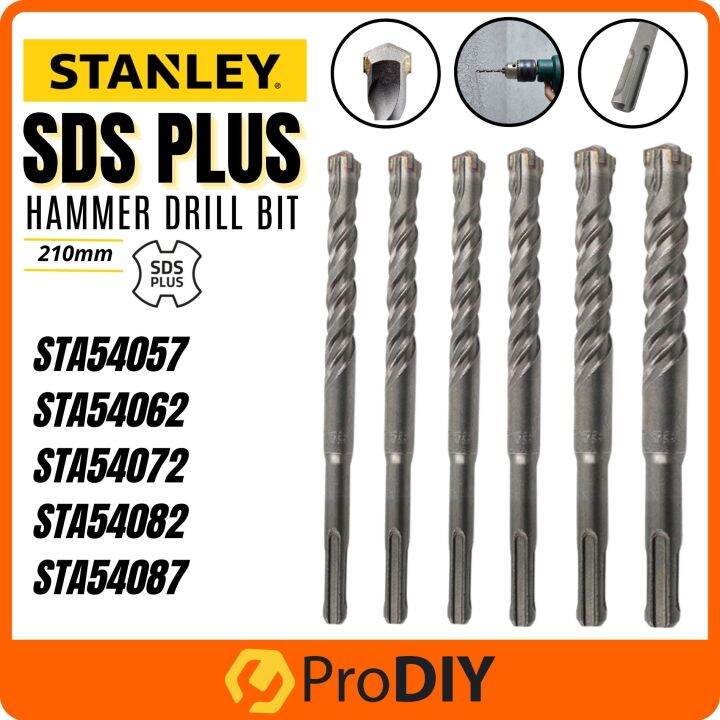 STANLEY SDS PLUS 210mm Hammer Concrete Drill Bit Size 8mm ~ 20mm 钻头 ...