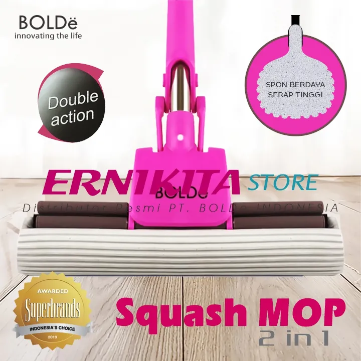 BOLDe SQUASH MOP 2 IN 1 - Alat Pel Modern Lantai dan Jendela | Lazada ...