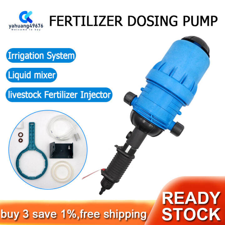 (On sale) Fertilizer Pump Water Powered Dosing Pump Mix Chemical Injector Proportioning ...