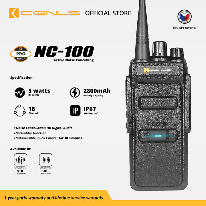 Cignus NC-100 Two Way Radio | Lazada PH