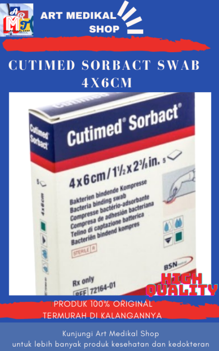 Cutimed Sorbact Swab 4x6cm | Lazada Indonesia